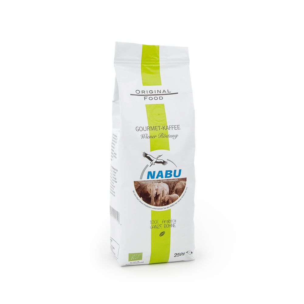 Gourmet-Kaffee, Wiener Röstung, ganze Bohne 250g | NABU-Shop