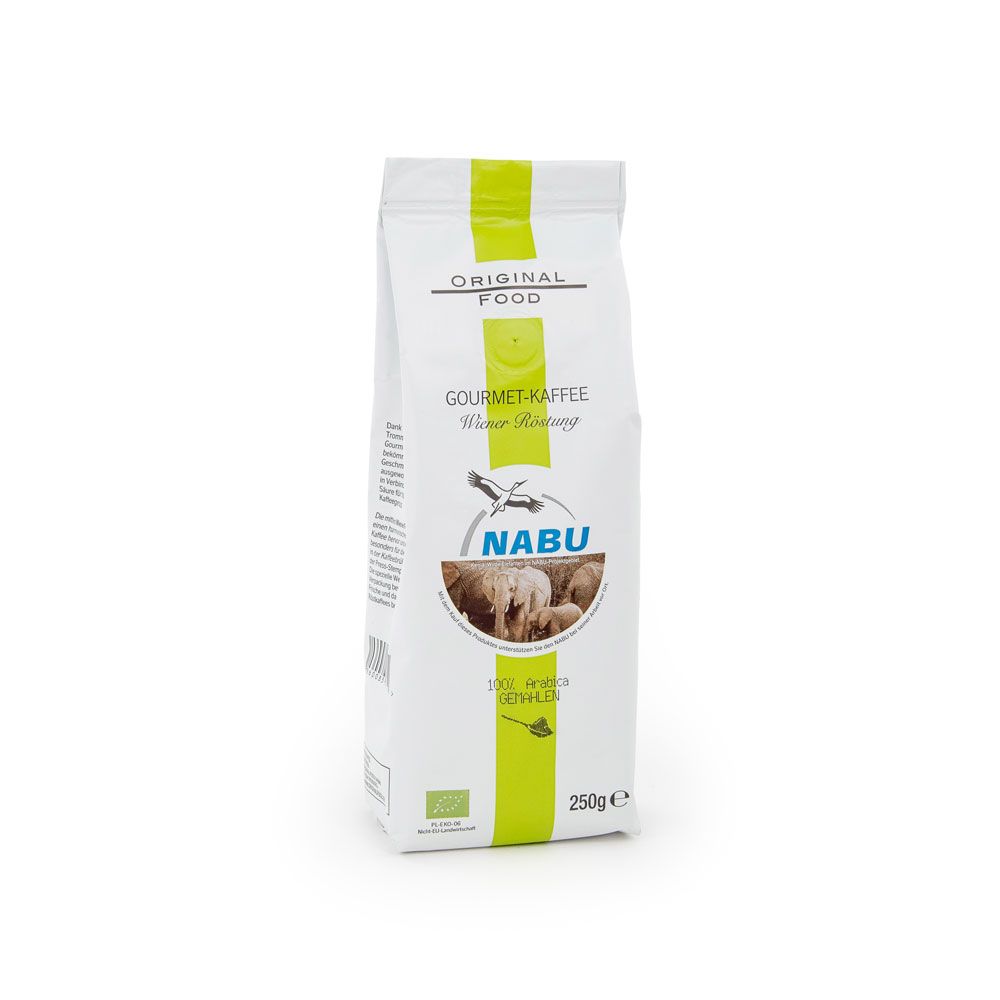 Gourmet-Kaffee, Wiener Röstung, gemahlen, 250g | NABU-Shop